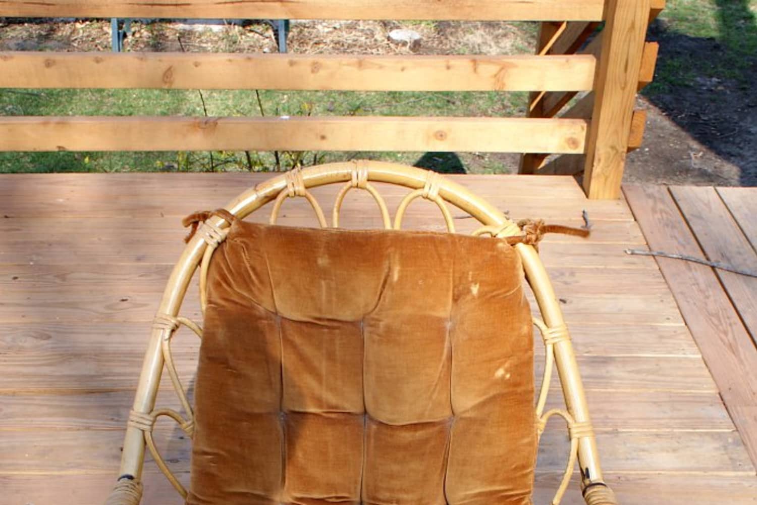 Before & After: A Brown Bamboo Rocker Gets a Boost! | Apartment Therapy