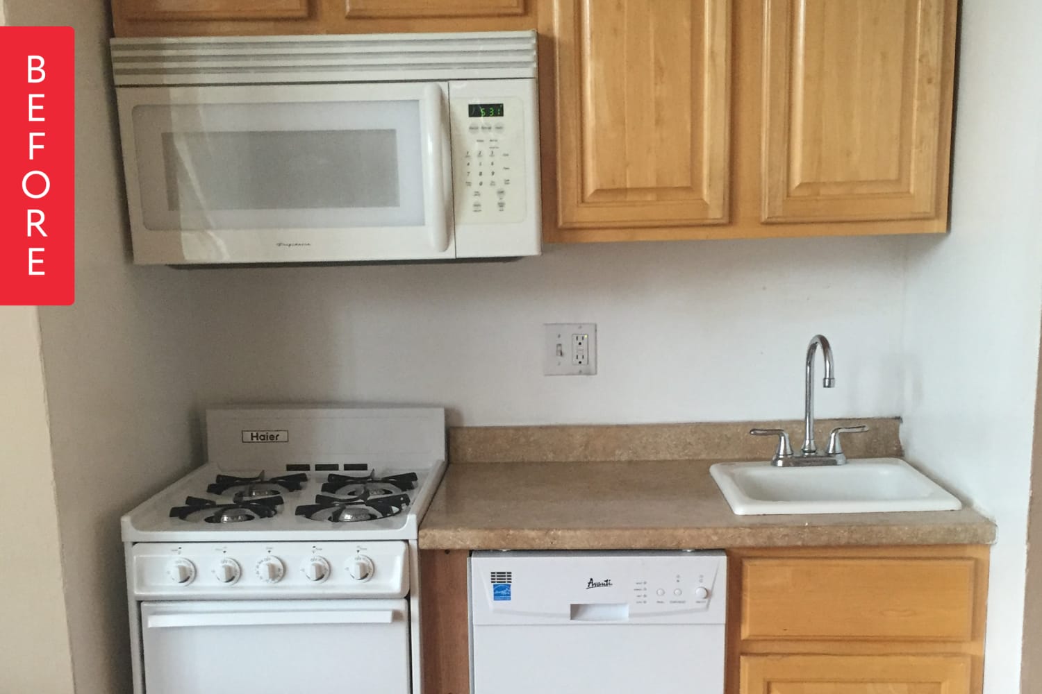 Before & After: A Teeny Kitchen is Transformed on a Tiny Budget ...