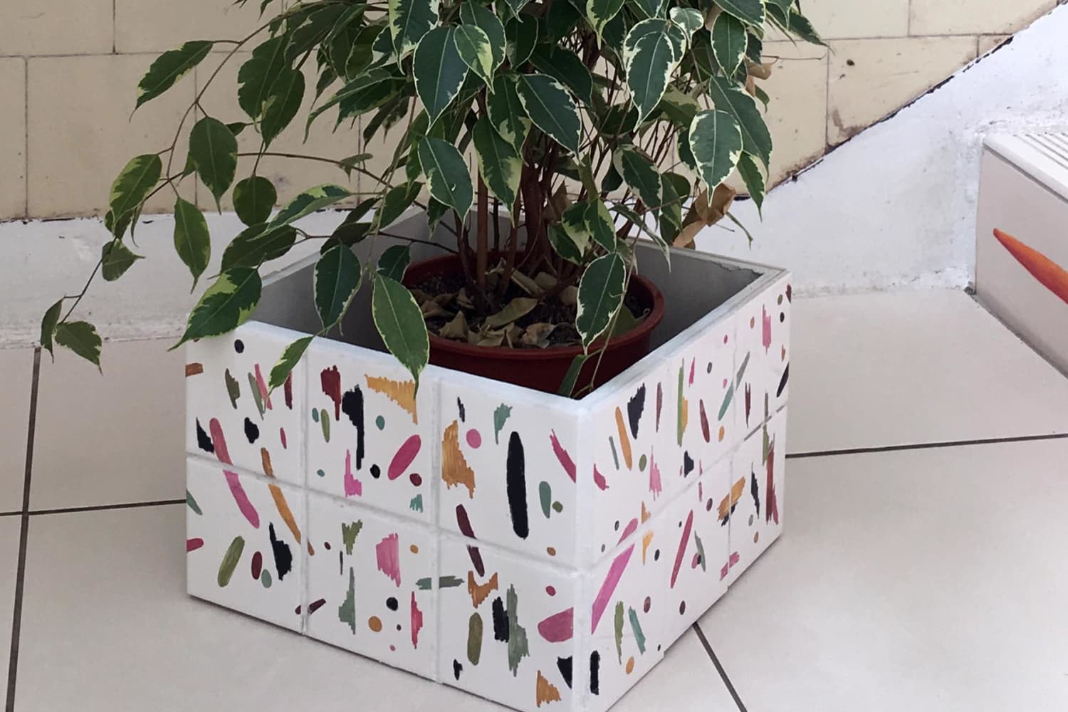 How to Build a Tiled DIY Planter Box | Apartment Therapy