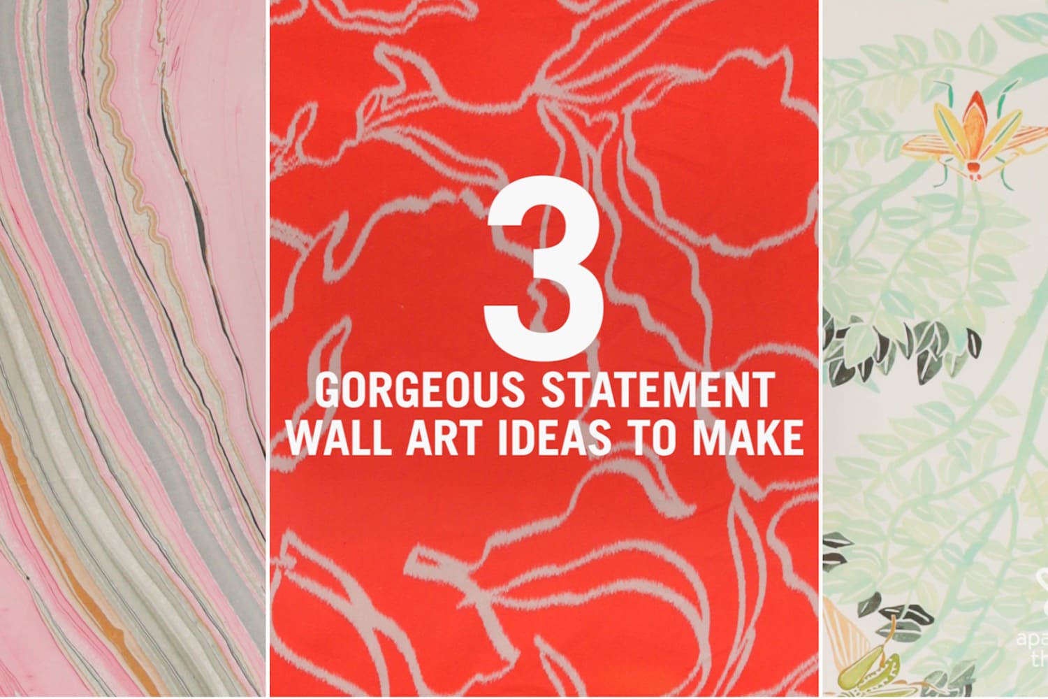 3 Gorgeous Statement Wall Art Ideas to Make - Video | Apartment Therapy