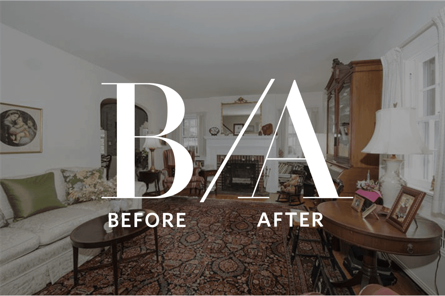 Before and After: An Outdated Living Room Gets an “Artfully Bold ...