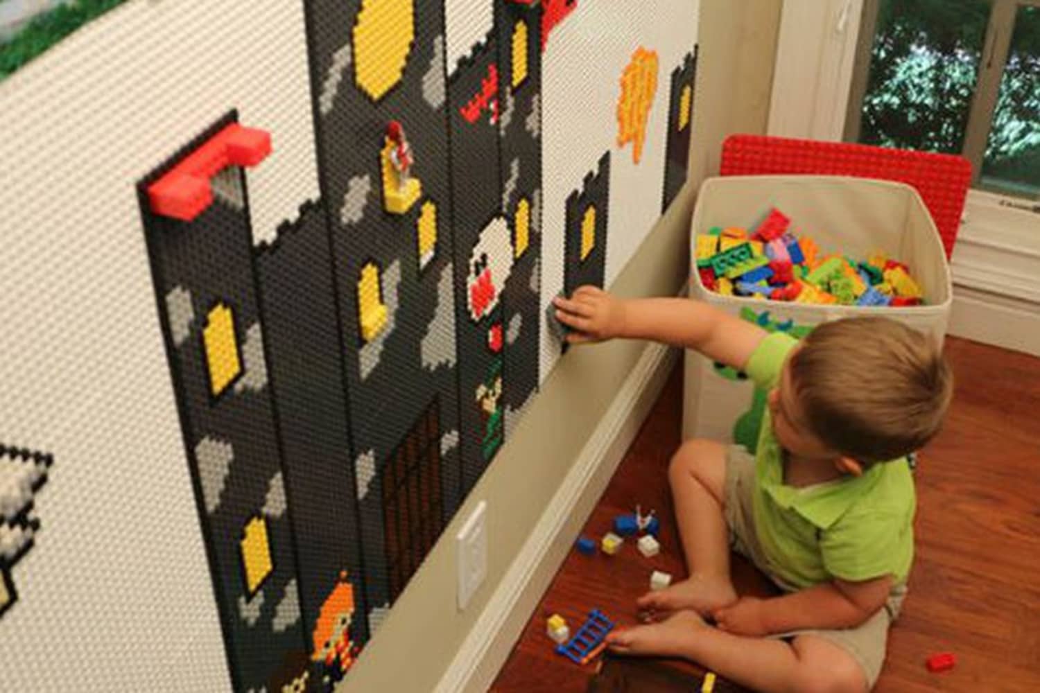 These Tiles Turn Your Wall Into a LEGO Building Base | Apartment Therapy