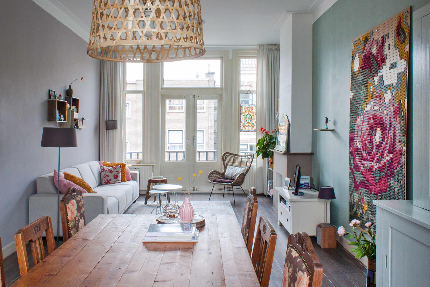 House Tour: A Cross-Stitch Artist's Lovely Dutch Home | Apartment Therapy