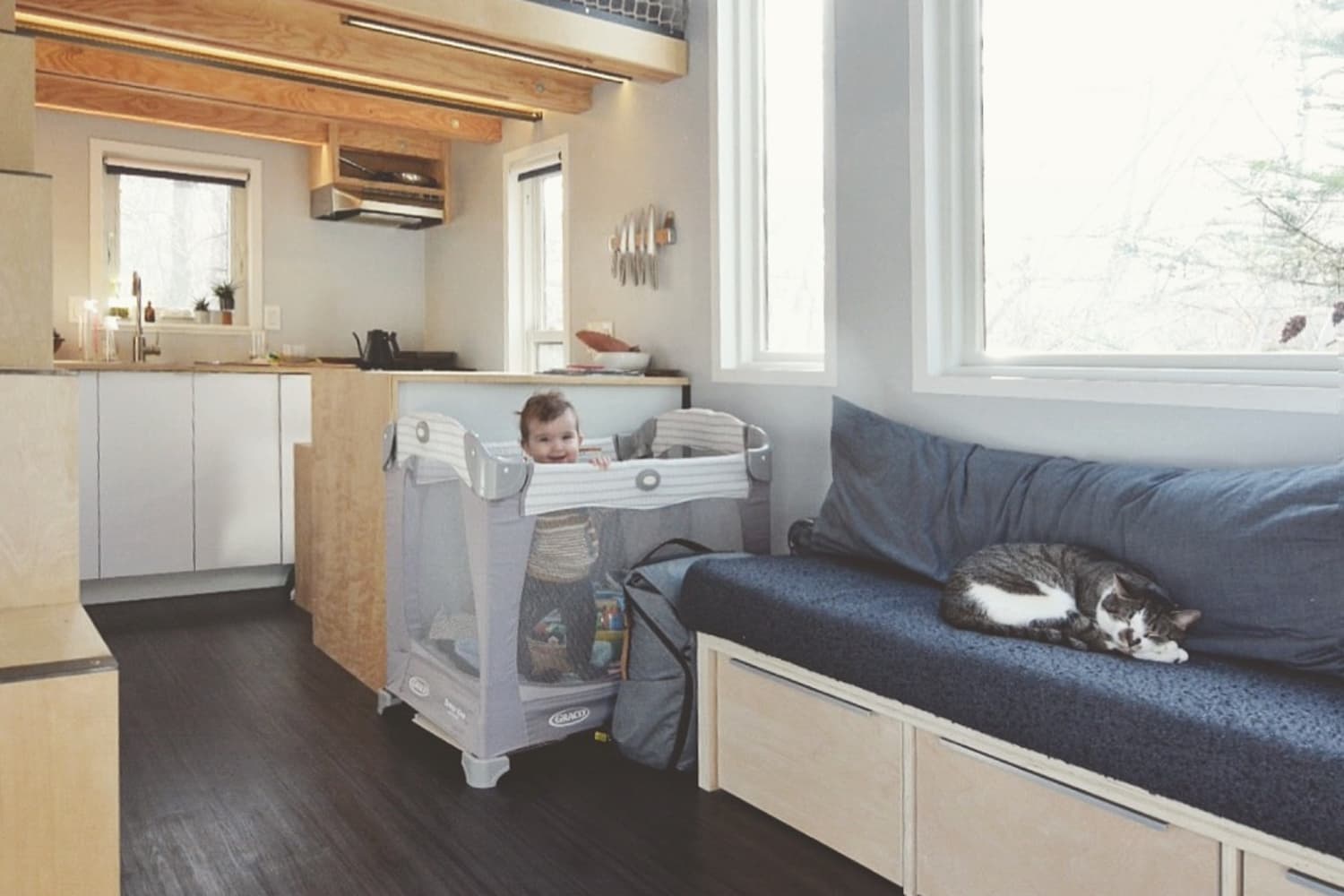 Tiny House New Family Baby Proof DIY Photos | Apartment Therapy