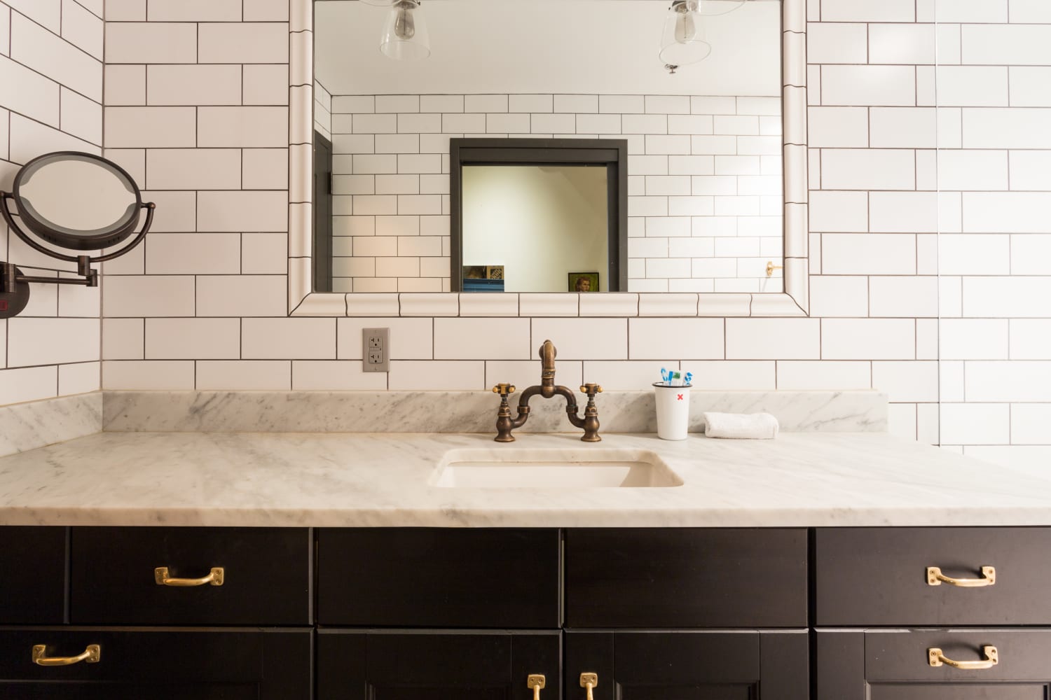 Vertical Stacked Subway Tile Installation Trend | Apartment Therapy