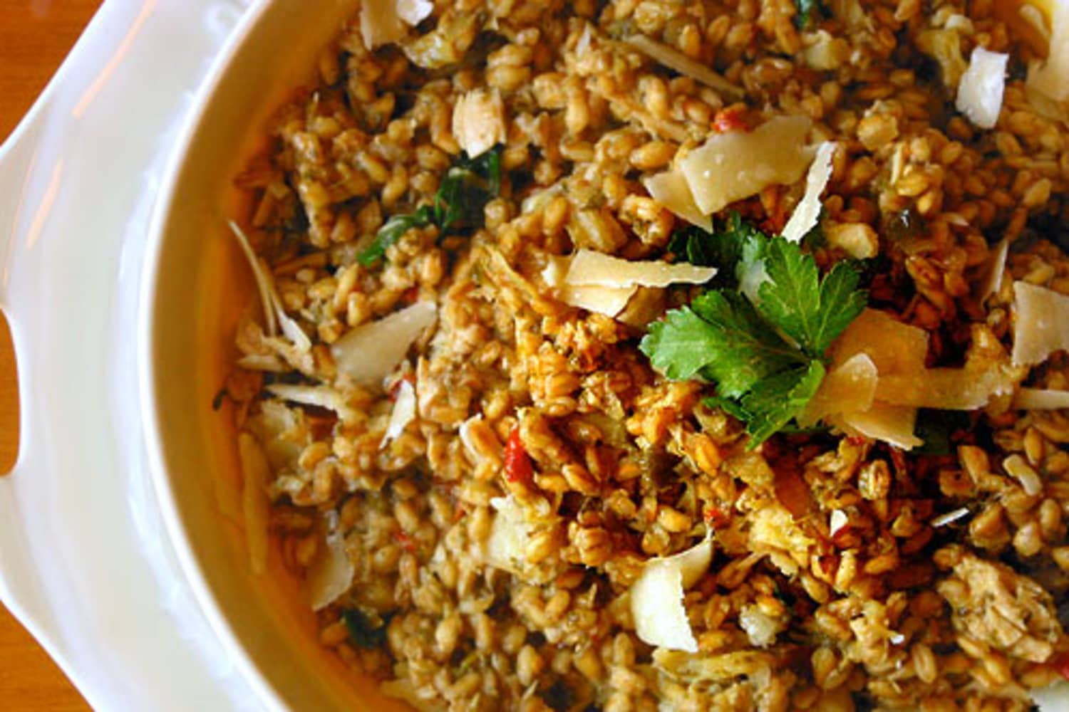 Recipe: Spelt Farotto with Tuna and Artichokes | The Kitchn