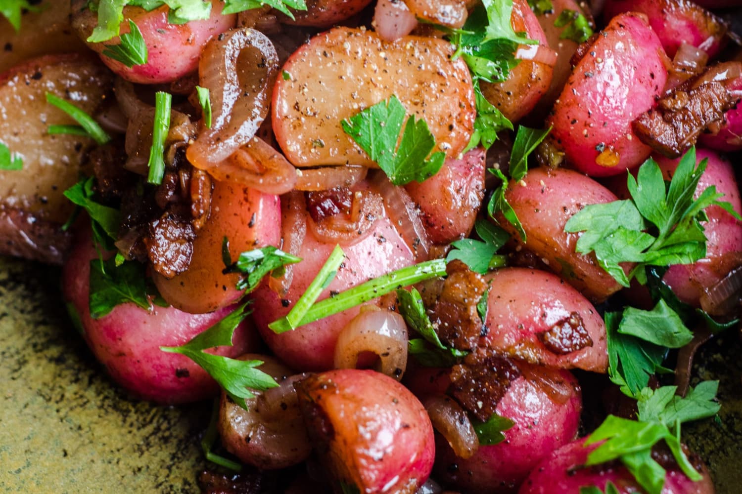 Recipe: Braised Radishes with Shallots & Bacon | The Kitchn