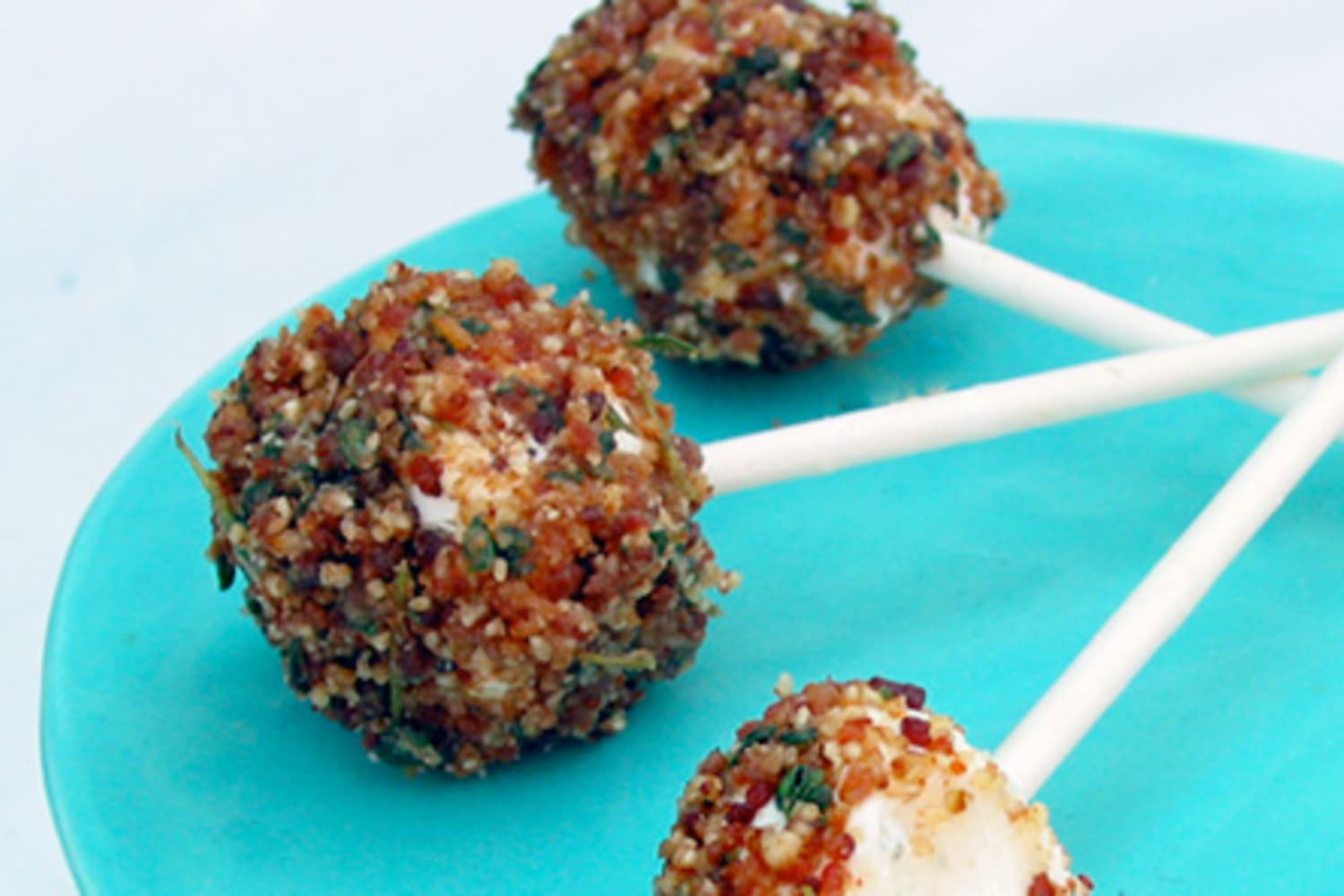 Bacon Pops! Goat Cheese Pops with Herbs, Pecans, & Bacon | The Kitchn