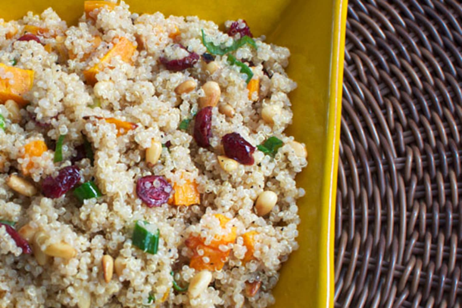 Passover Recipe: Sweet & Crunchy Quinoa Salad with Sweet Potatoes, Pine ...