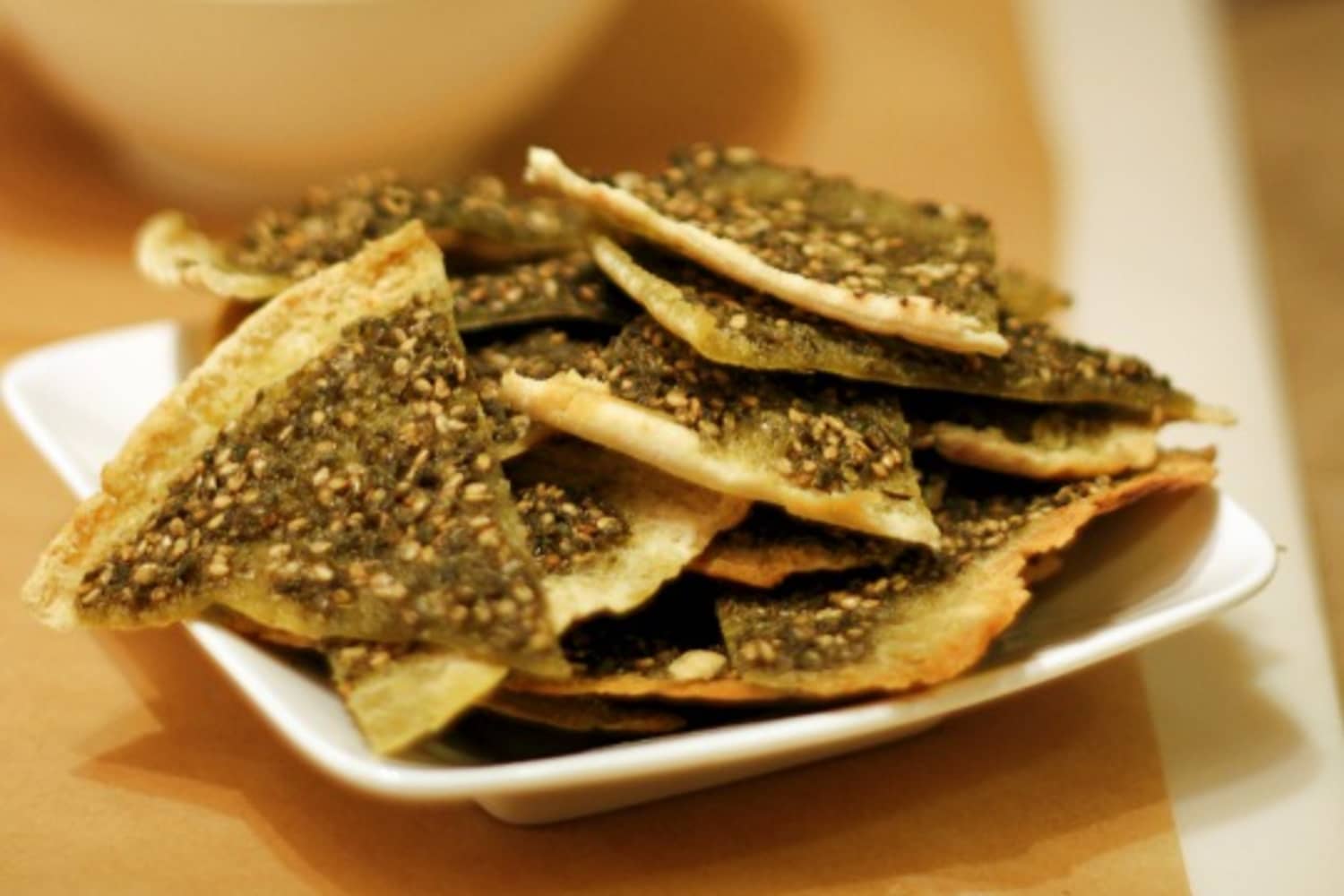 Fresh Fall Snack Recipe: Za’atar Pita Chips with Yogurt Dip | The Kitchn