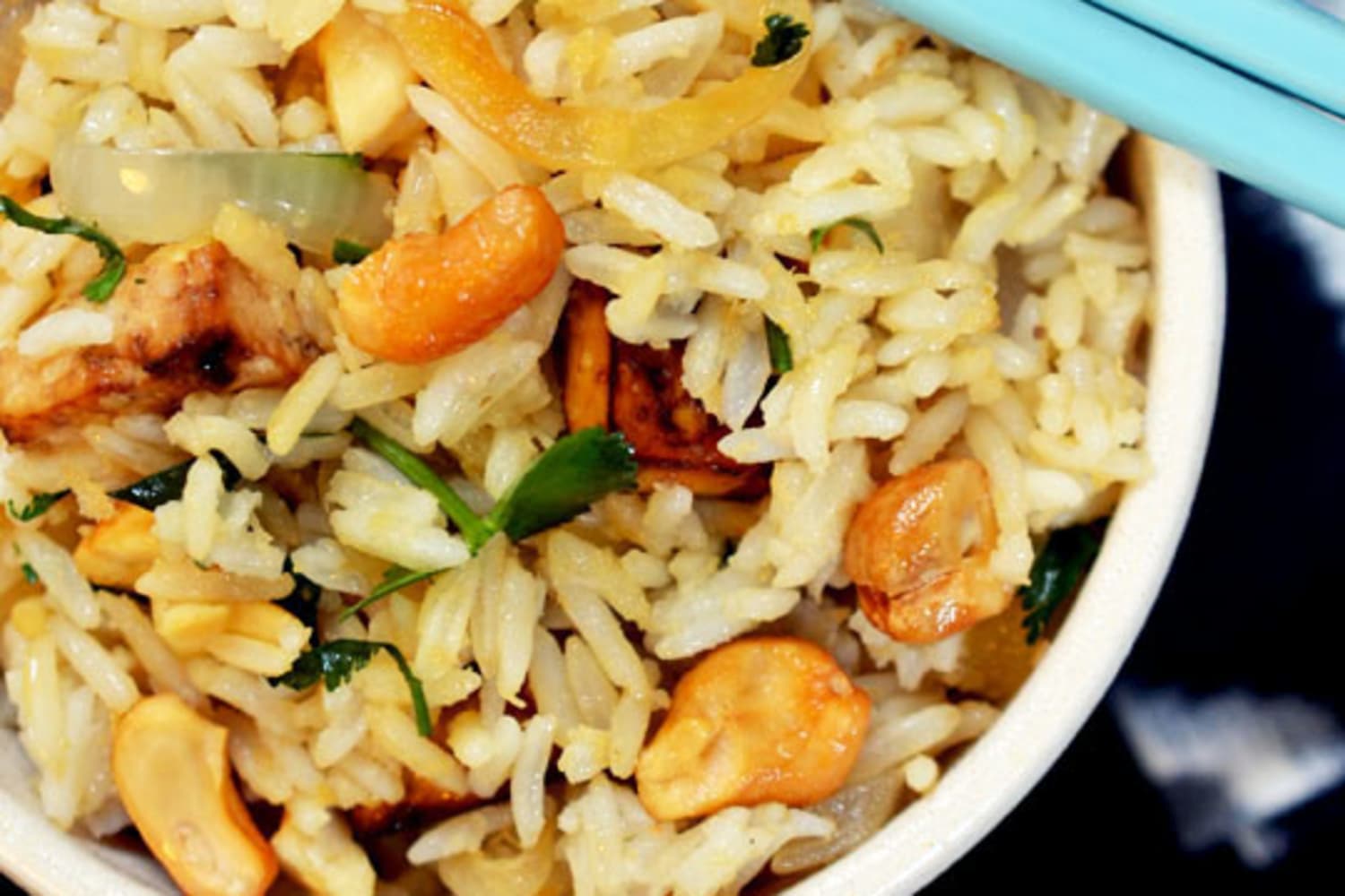 Recipe: Brown Rice Bowl with Lemongrass, Tofu, and Cashews | The Kitchn