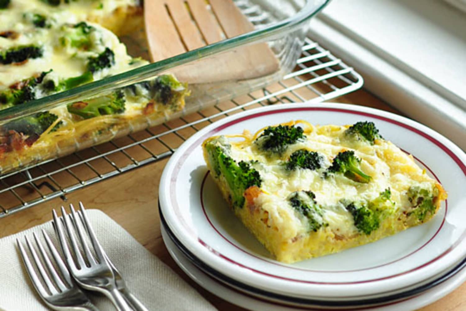 Make-Ahead Breakfast Recipe: Broccoli & Spaghetti Frittata | The Kitchn
