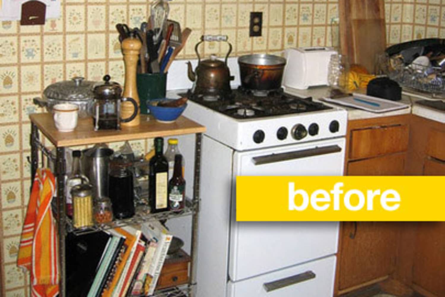 Kitchen Before & After: A Small Outdated Kitchen Gets a Fantastic Green ...
