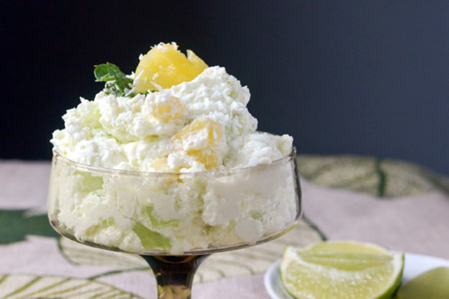 Lime Jell-O Salad Recipe for Grown-Ups! Fresh Lime & Pineapple Fluff ...