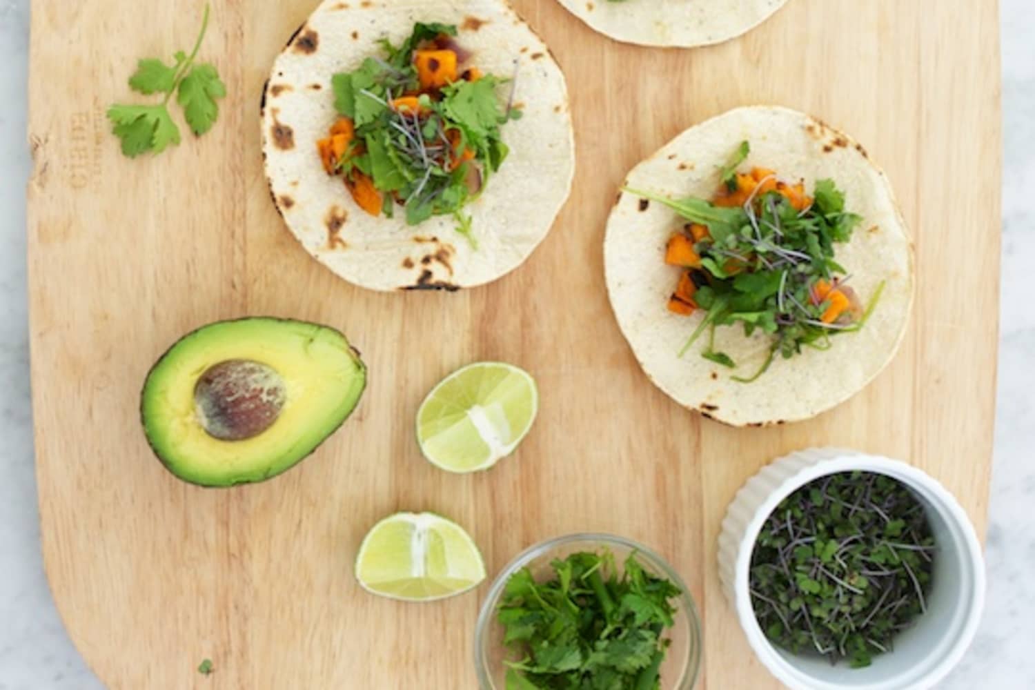 Recipe: Miso-Maple Sweet Potato Tacos with Coconut-Cilantro Sauce | The ...