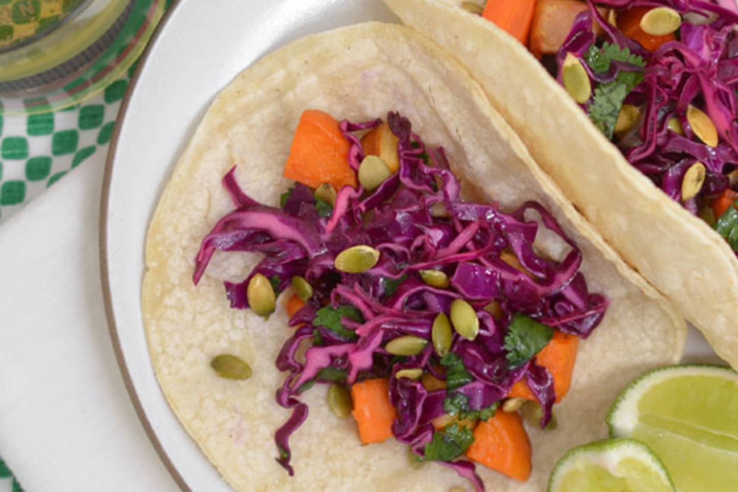 Recipe: Tacos with Roasted Winter Vegetables & Red Cabbage Slaw | The ...