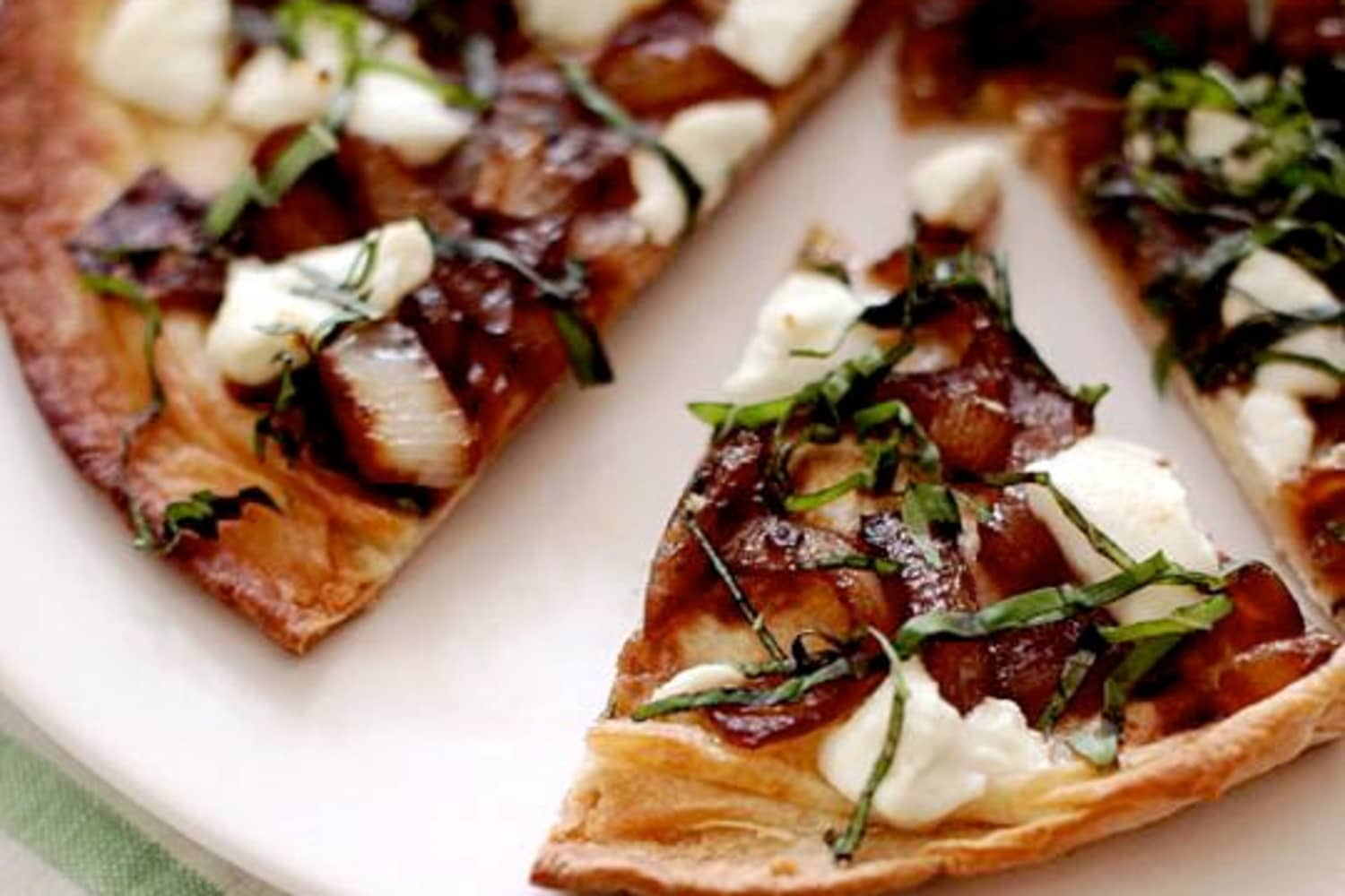Appetizer Recipe: Flatbreads with Goat Cheese, Caramelized Onions, and ...