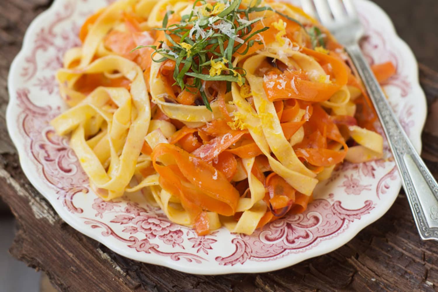 Spring Recipe: Carrot Ribbon Fettuccine | The Kitchn