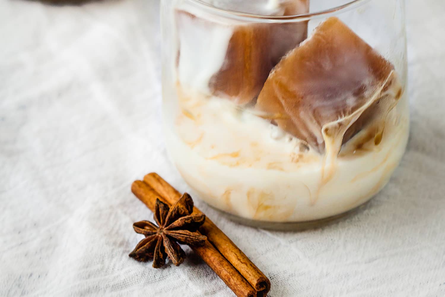 Late Summer Treat: Chilled Milk with Chai Tea Ice Cubes | The Kitchn