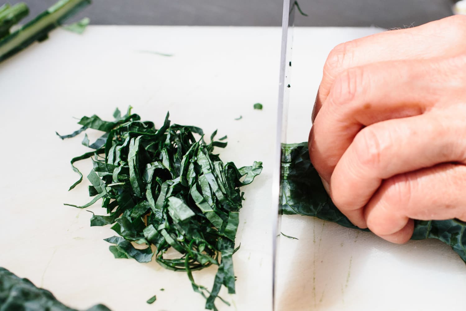 How I Cut Up Tough Greens | The Kitchn
