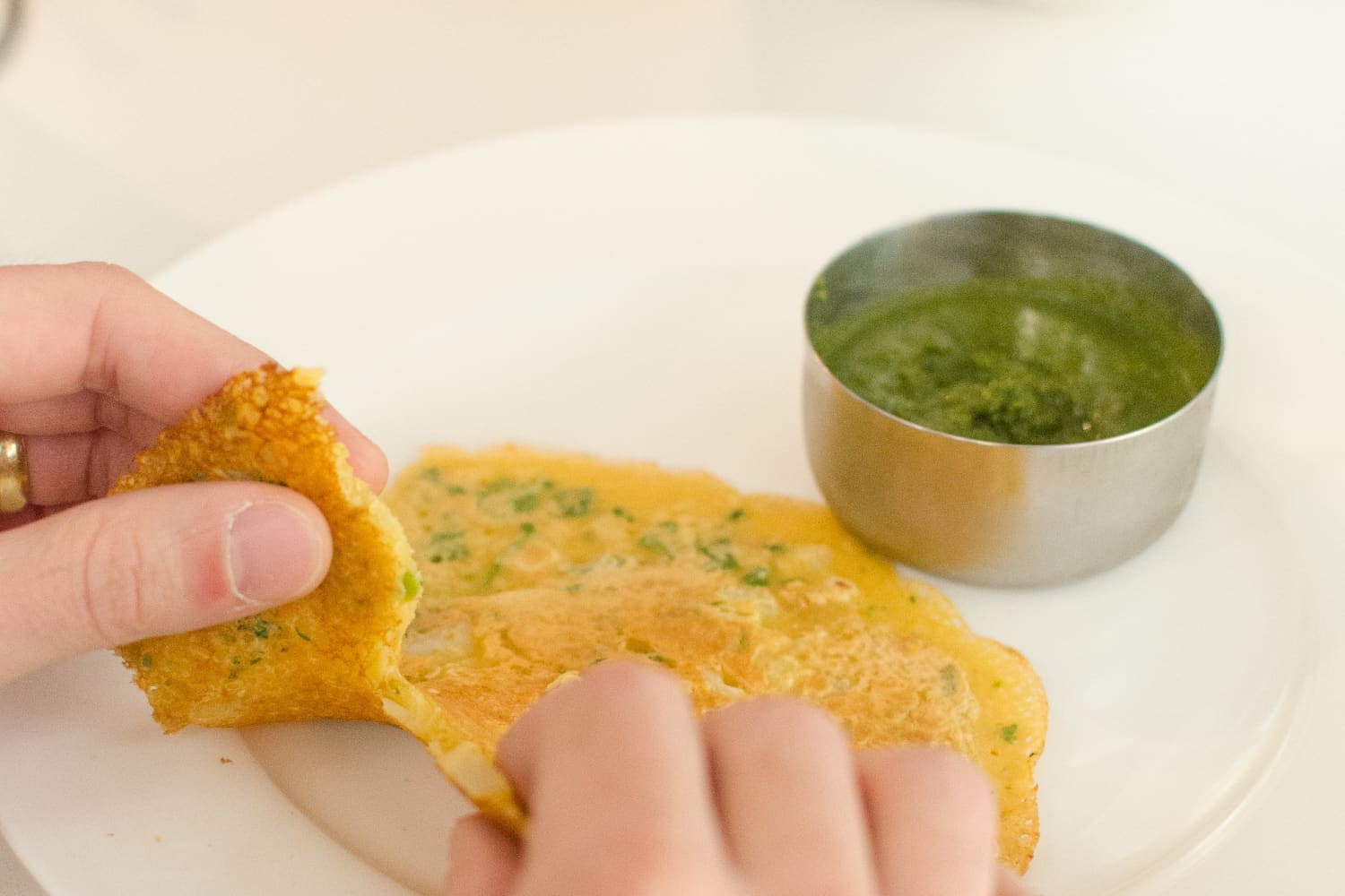 Recipe: Pudla (Indian Chickpea Crepes) | The Kitchn