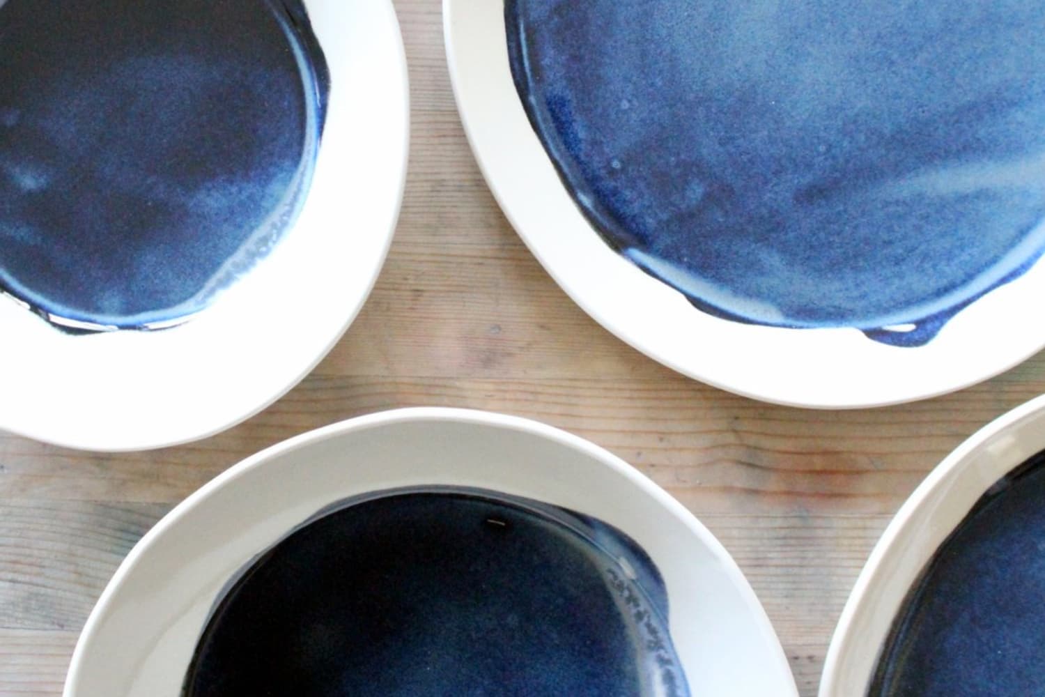 Modern Deep Blue Dinner Plates from MB Art Studios | The Kitchn