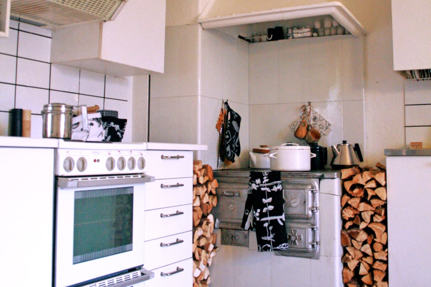 A Wood-Burning Stove Is the Heart of This Finnish Kitchen | The Kitchn