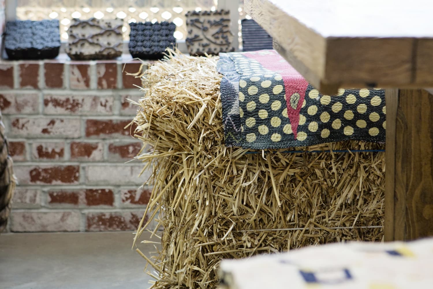 We Need to Talk About This: Hay Bale Dining Benches | The Kitchn