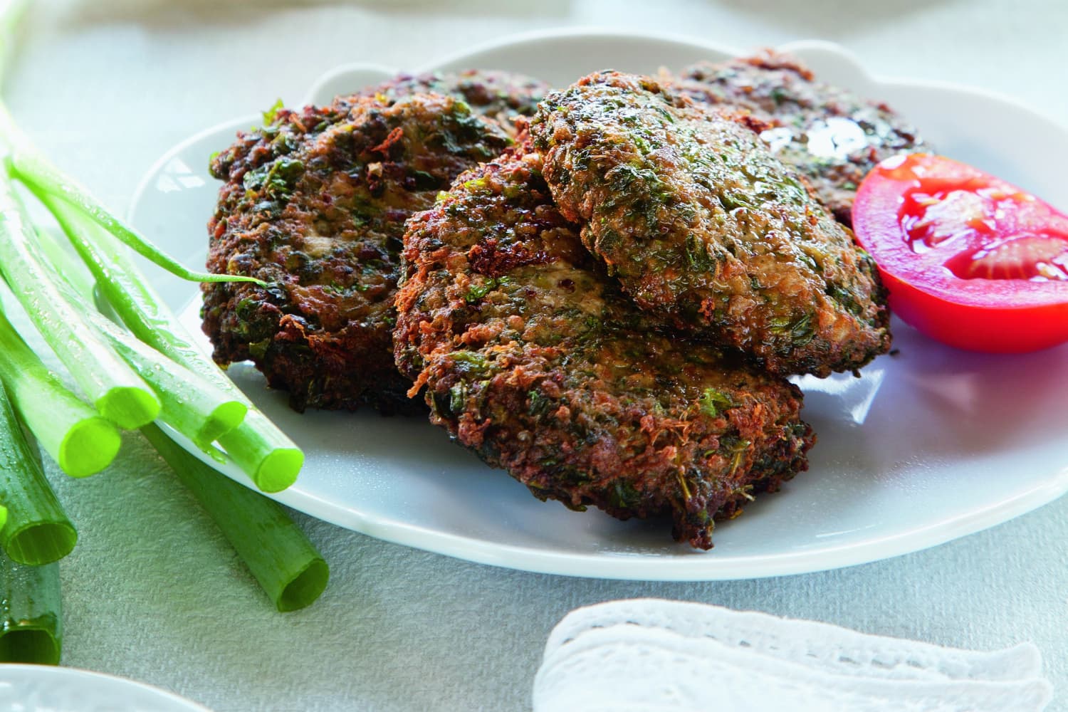 Recipe: Syrian Herb and Meat Latkes (Ijeh B’Lahmeh) | The Kitchn