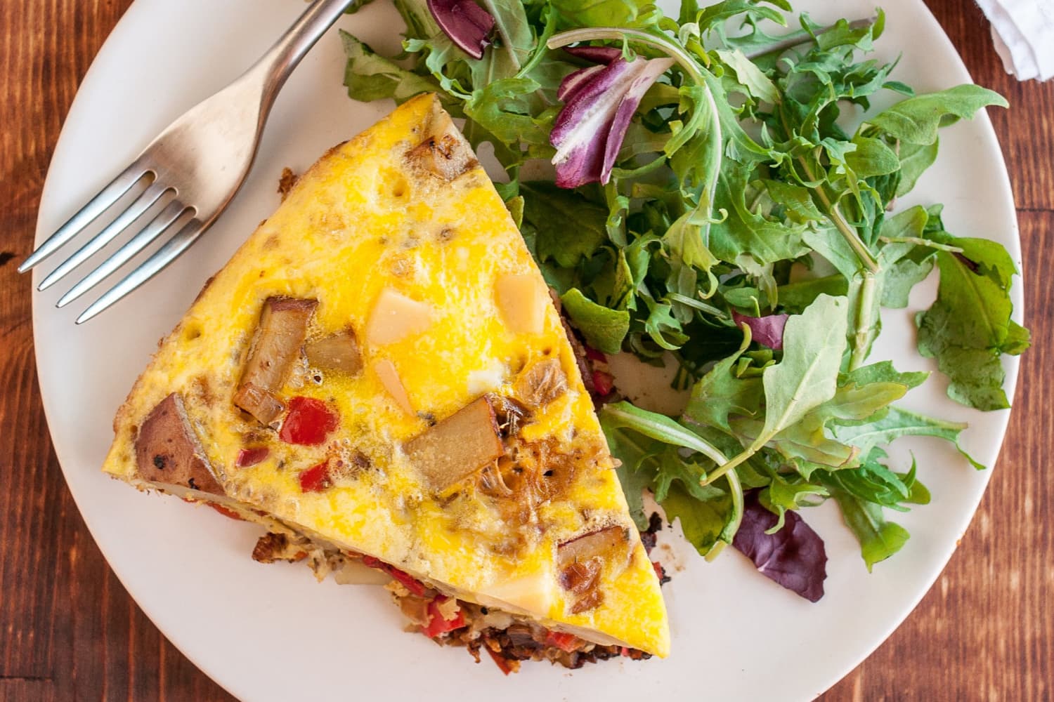 Recipe: Frittata with Potato, Red Pepper & Gouda | The Kitchn