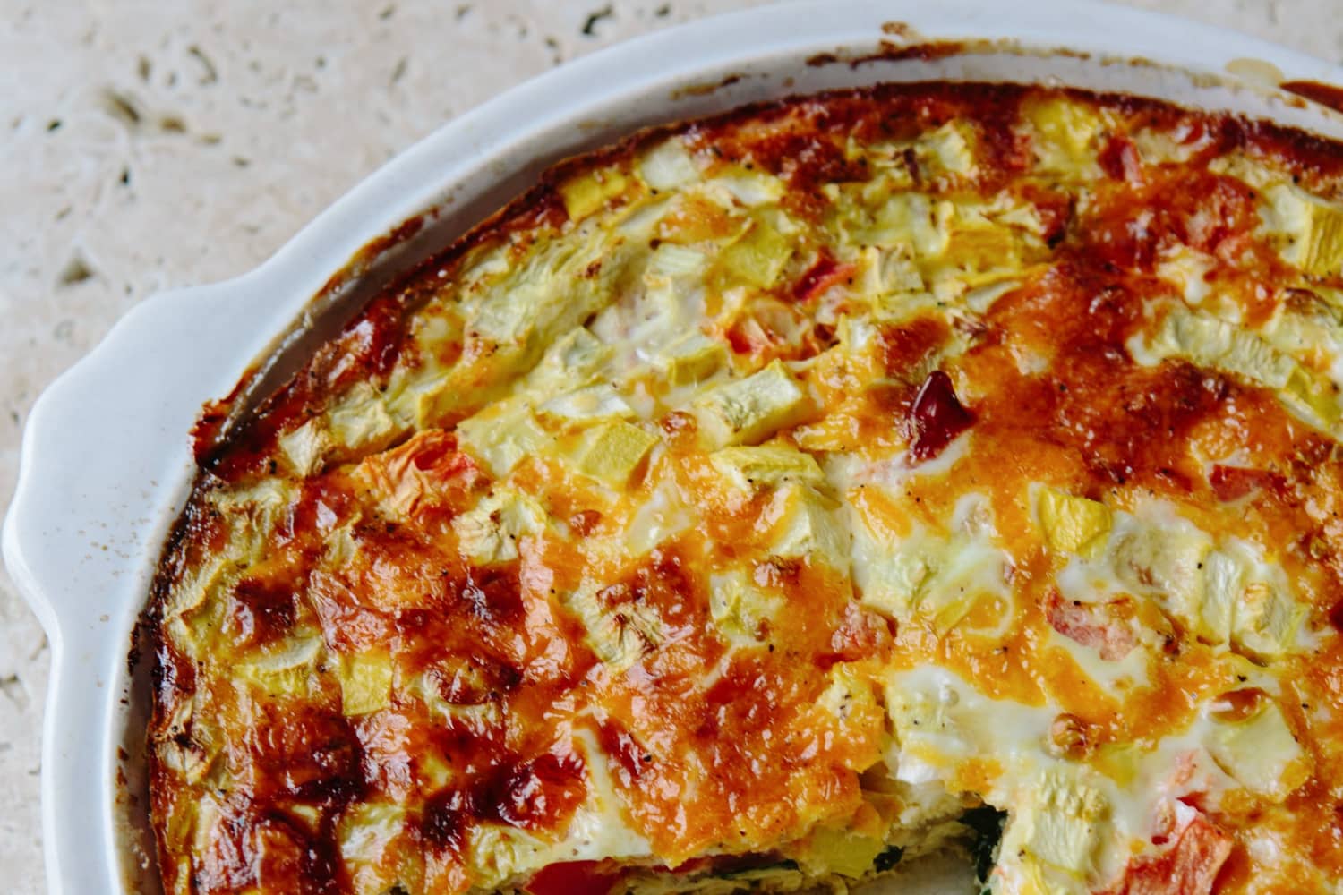 Crustless Vegetable Quiche Tasty Crustless Vegetable Quiche