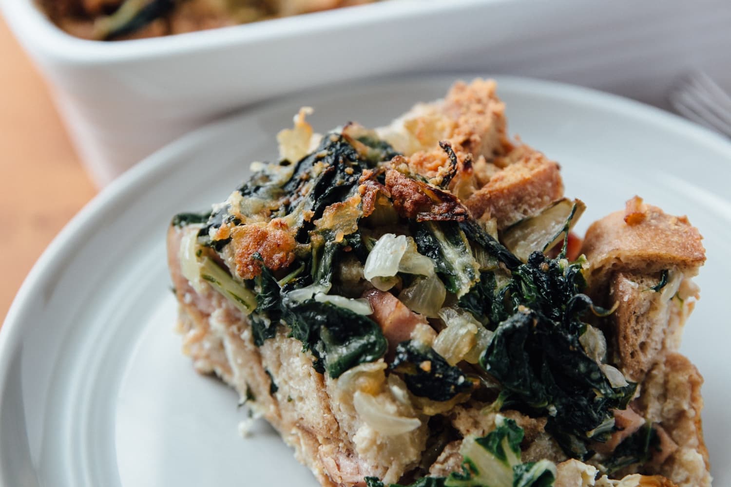 Recipe: Swiss Chard and Sausage Bread Pudding | The Kitchn