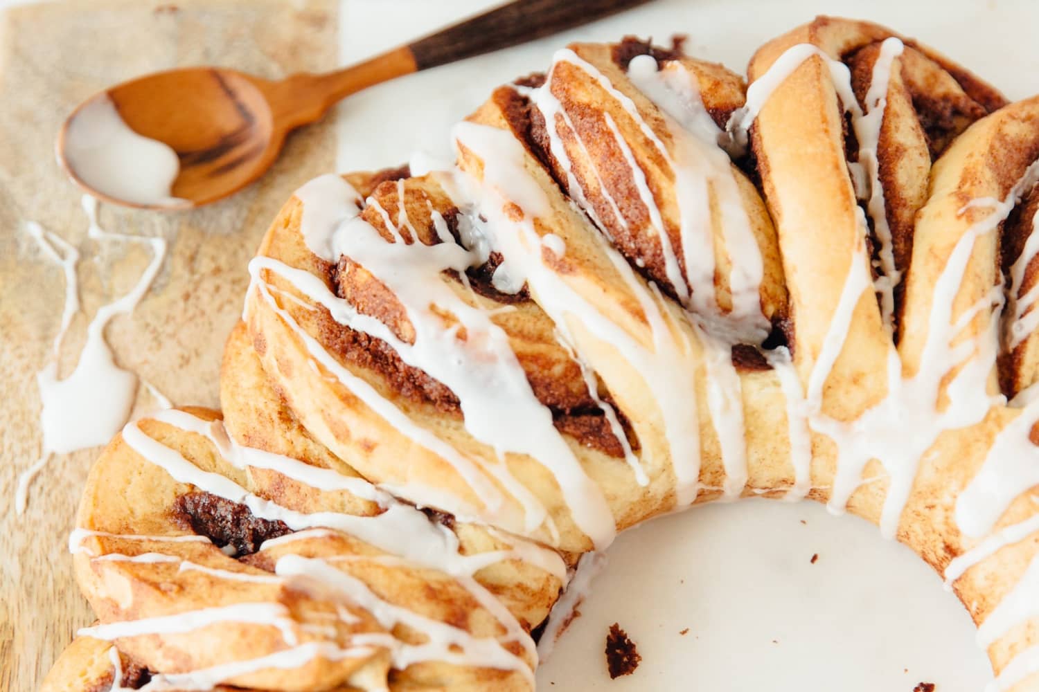 How To Make a Cinnamon Roll Wreath | The Kitchn