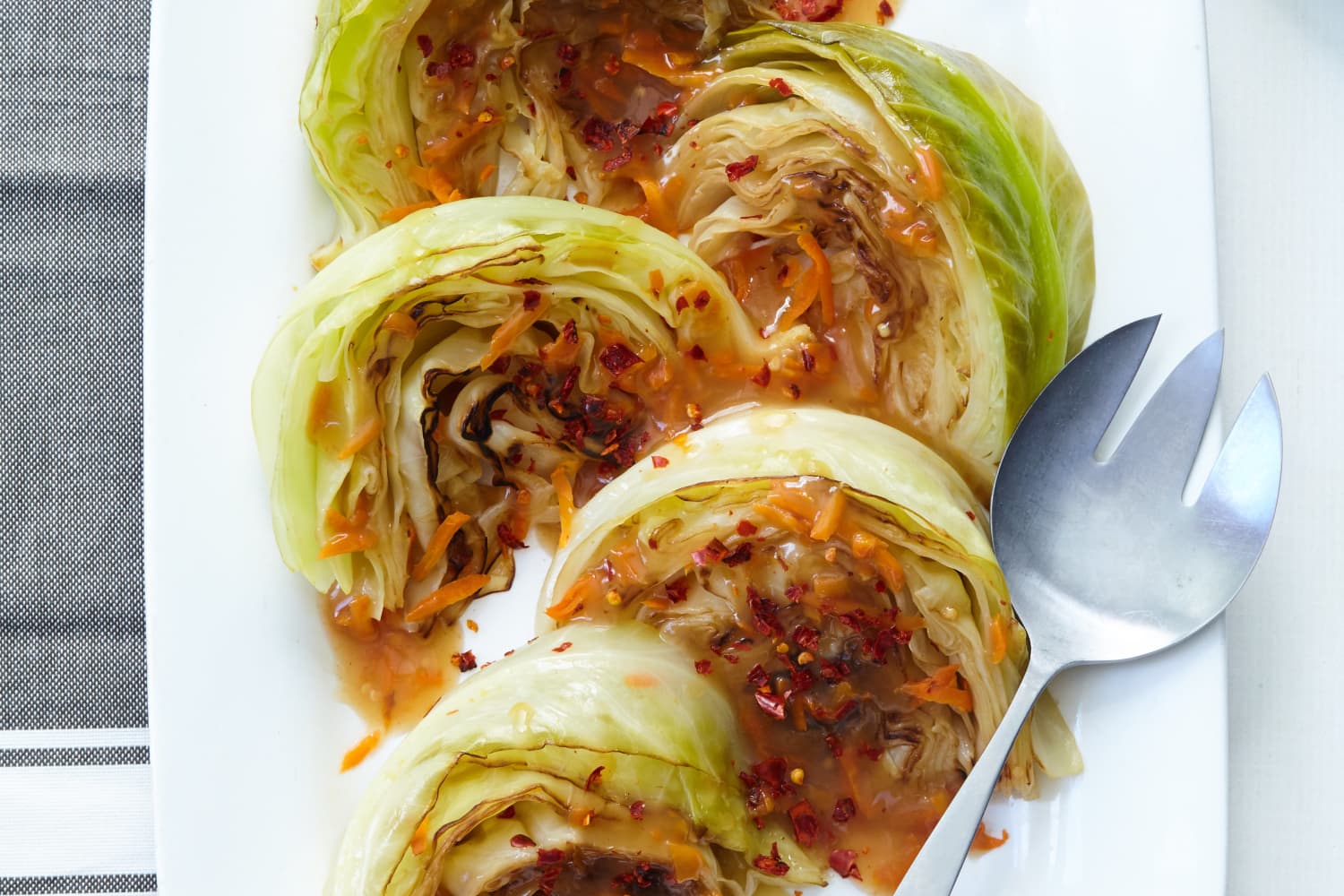 Recipe: Sweet and Spicy Braised Cabbage | The Kitchn