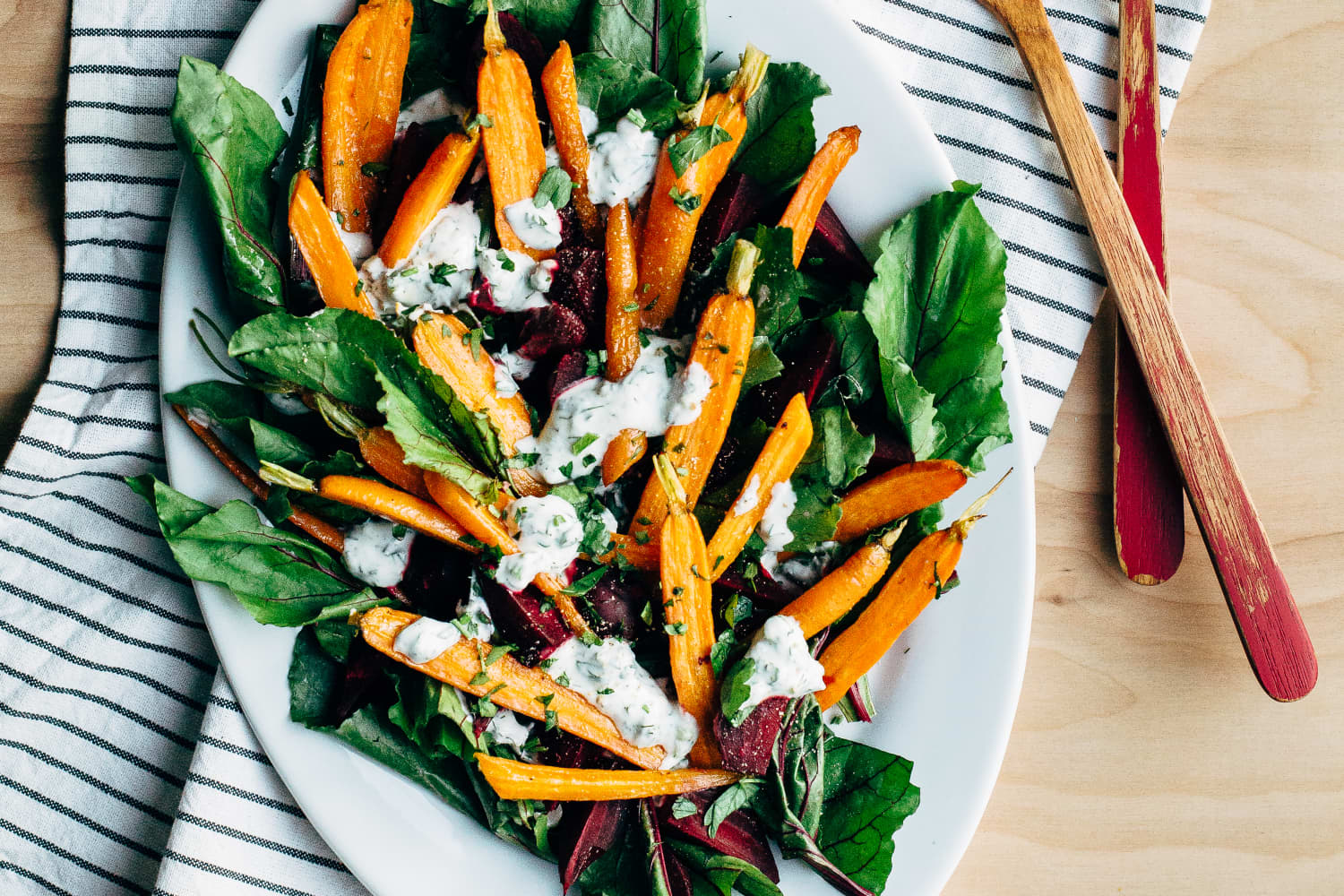 Recipe: Baby Beet and Carrot Salad with Yogurt Ranch Dressing | The Kitchn
