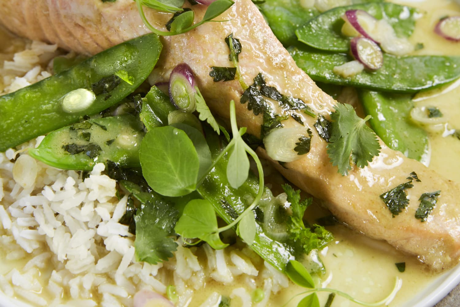 Recipe: 30-Minute Green Curry Braised Salmon | The Kitchn