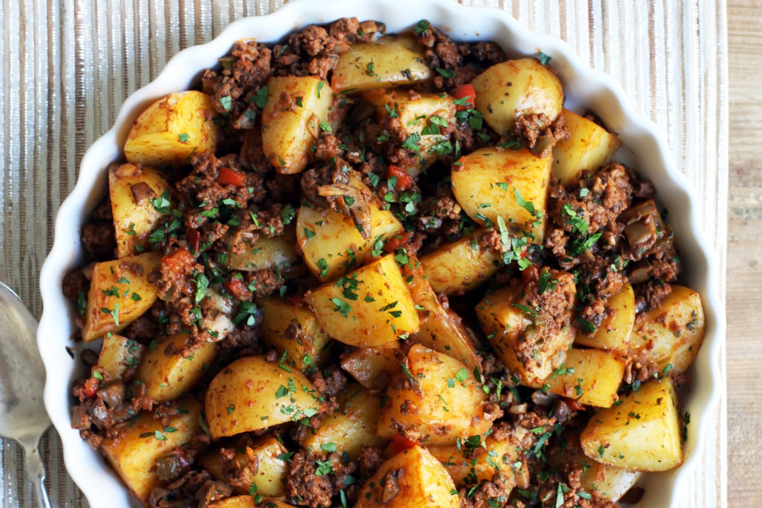 Recipe: Cuban Meaty Potato Stuffing | The Kitchn