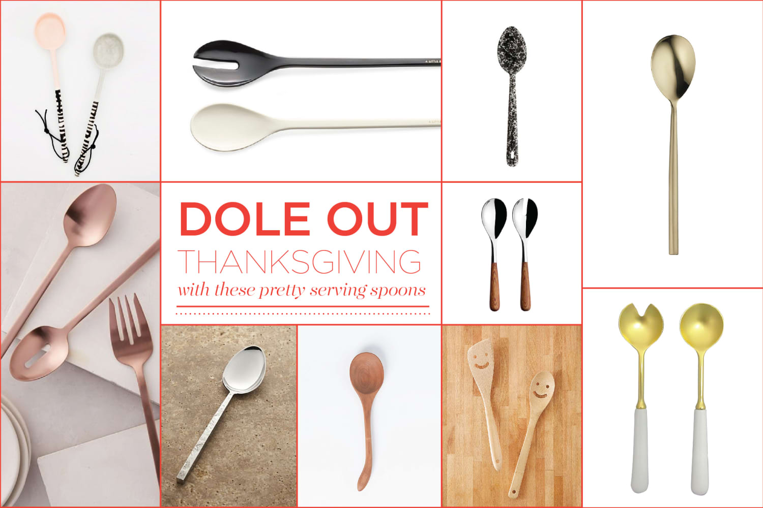 Dole Out Thanksgiving Dinner with These Pretty Serving Spoons | The Kitchn