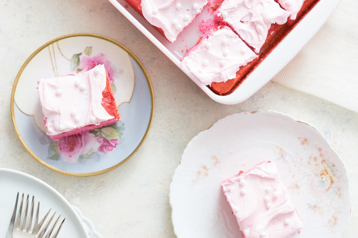 Recipe: Pink Champagne Poke Cake | The Kitchn