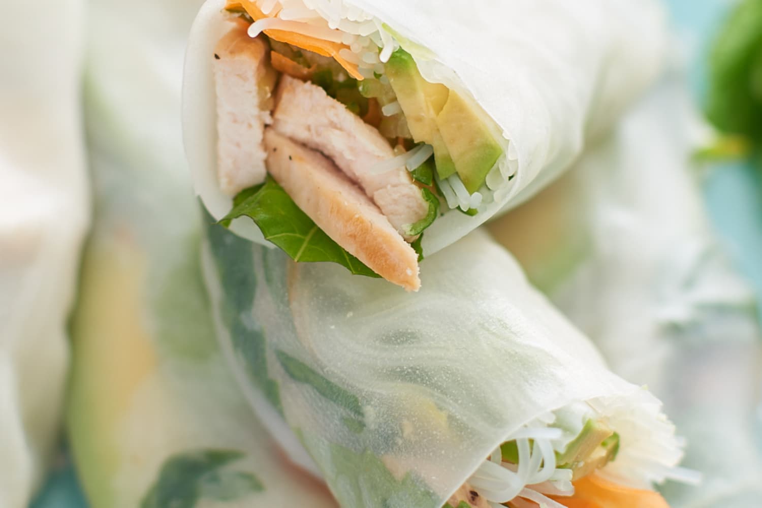 Chicken Summer Rolls with Peanut Dipping Sauce | The Kitchn