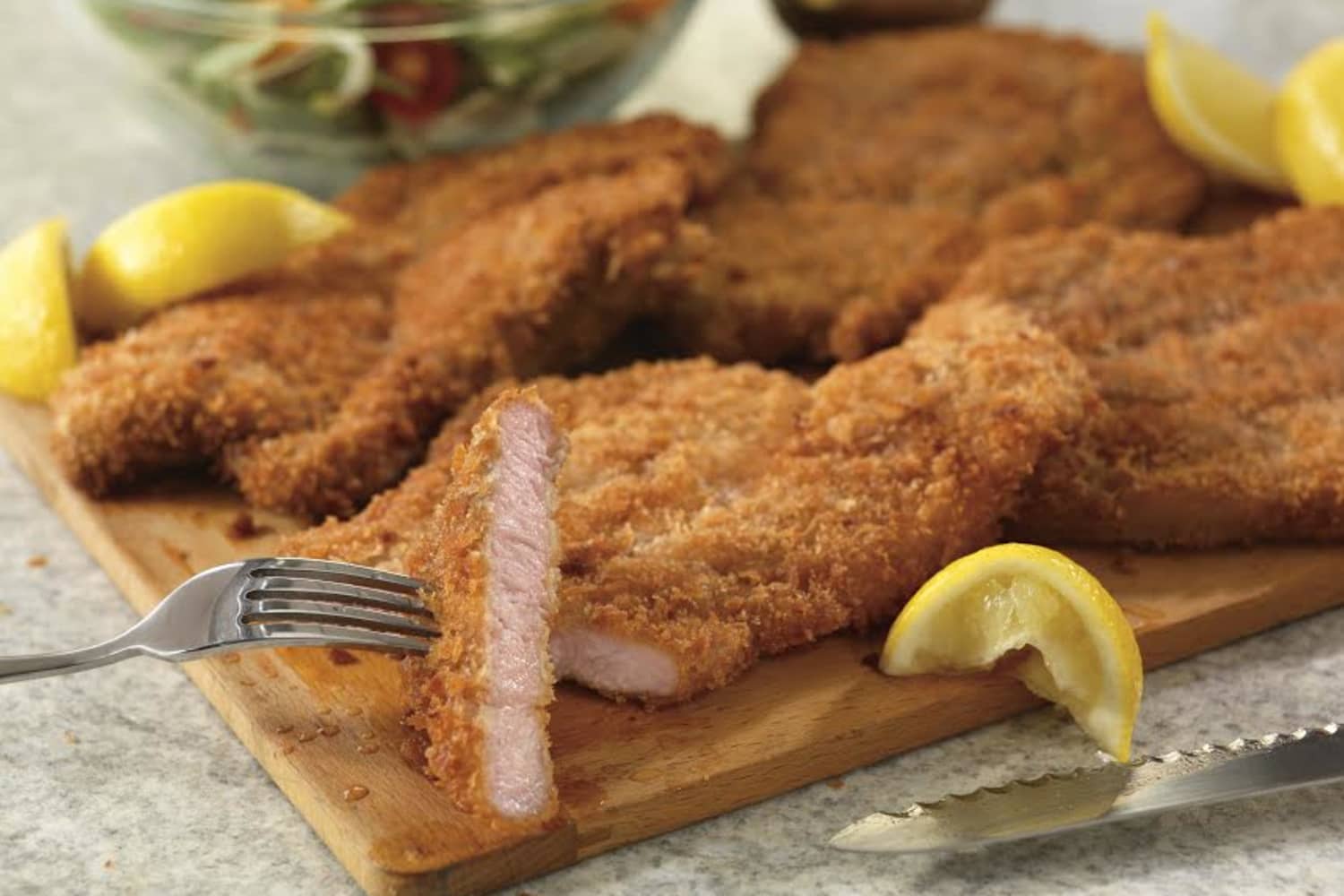 Recipe: Crispy Pork Cutlets with Tuscan Salad | The Kitchn