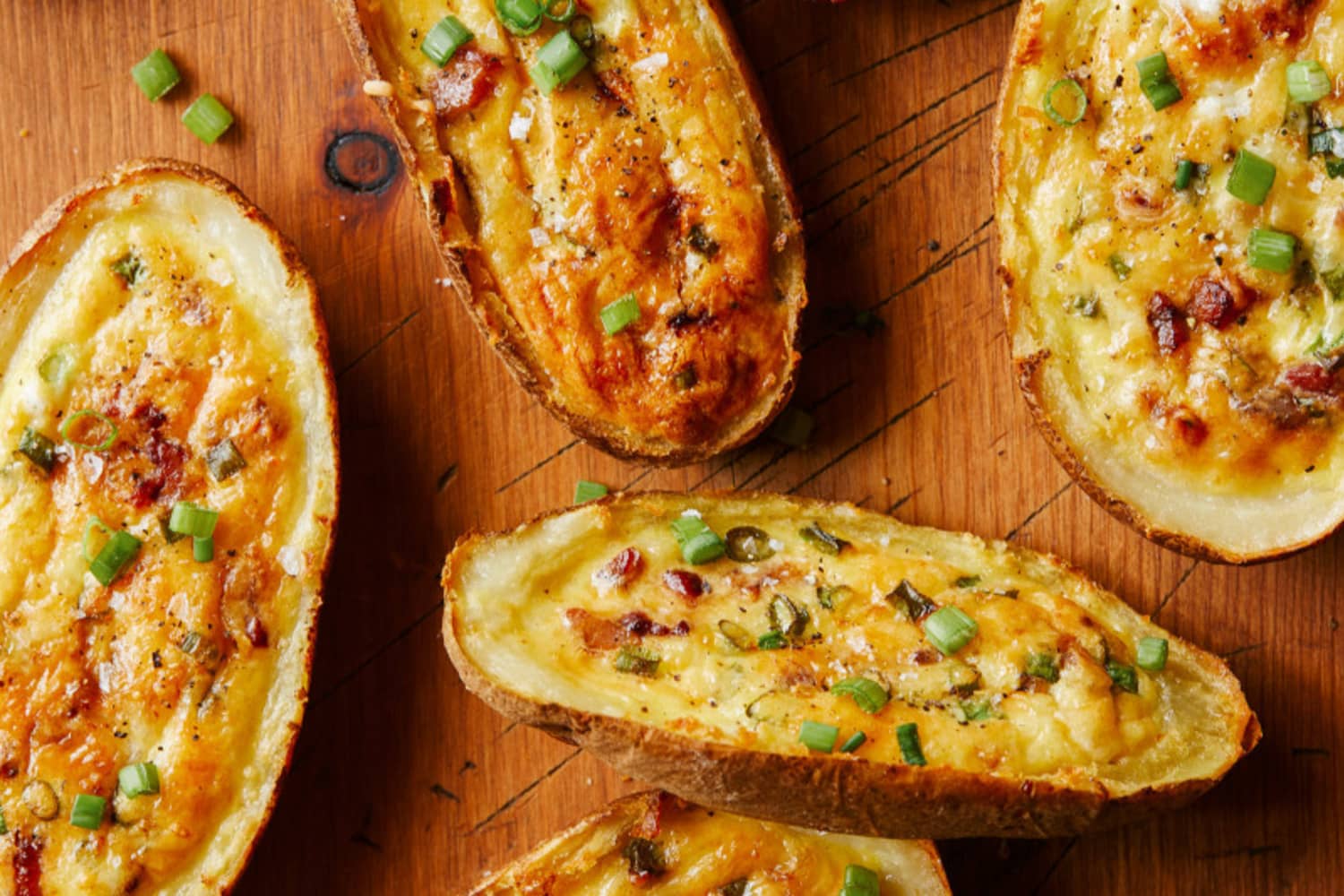 Potato Skin Egg Boats