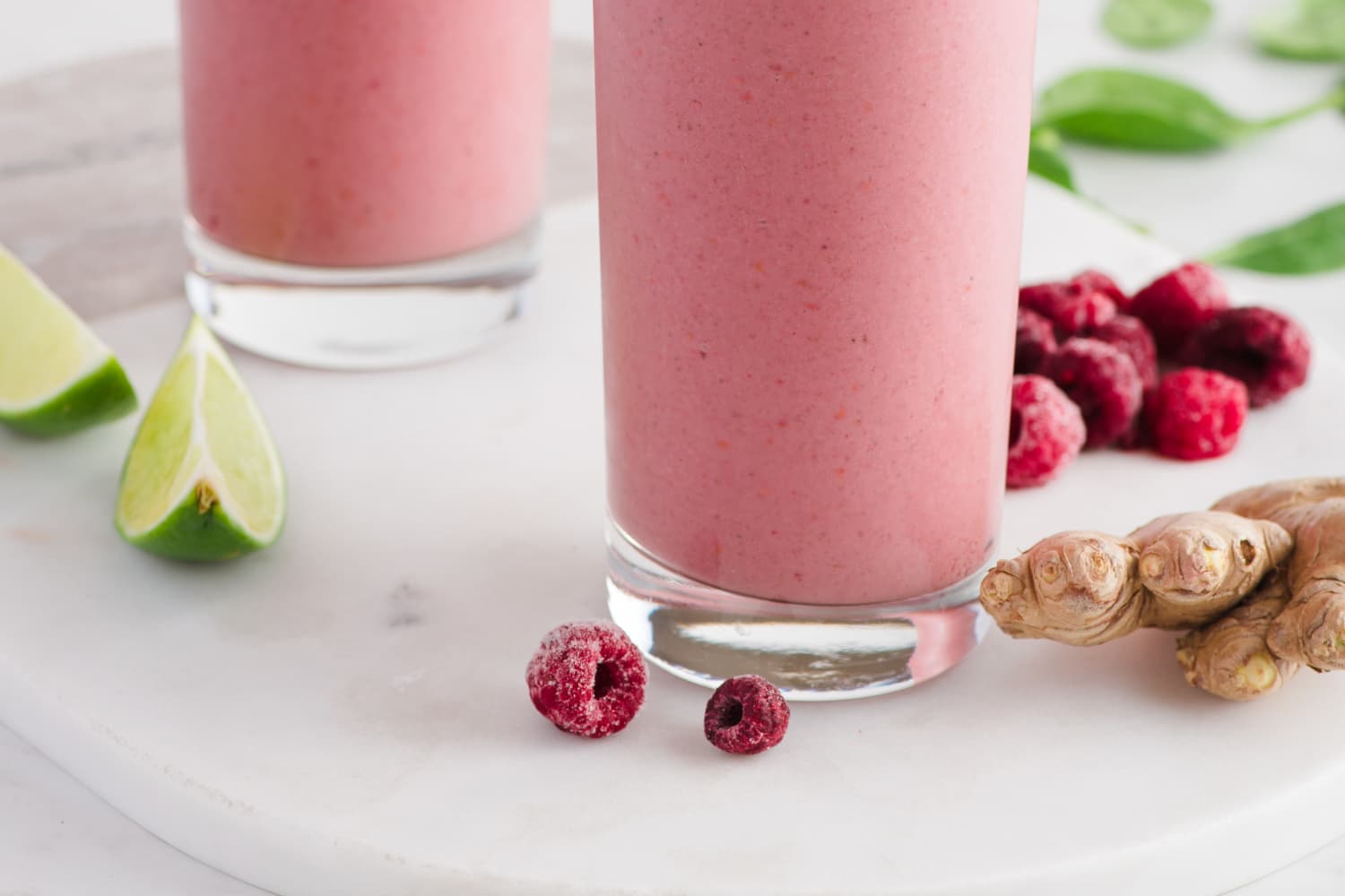 Recipe: Raspberry Ginger Power Smoothies | The Kitchn