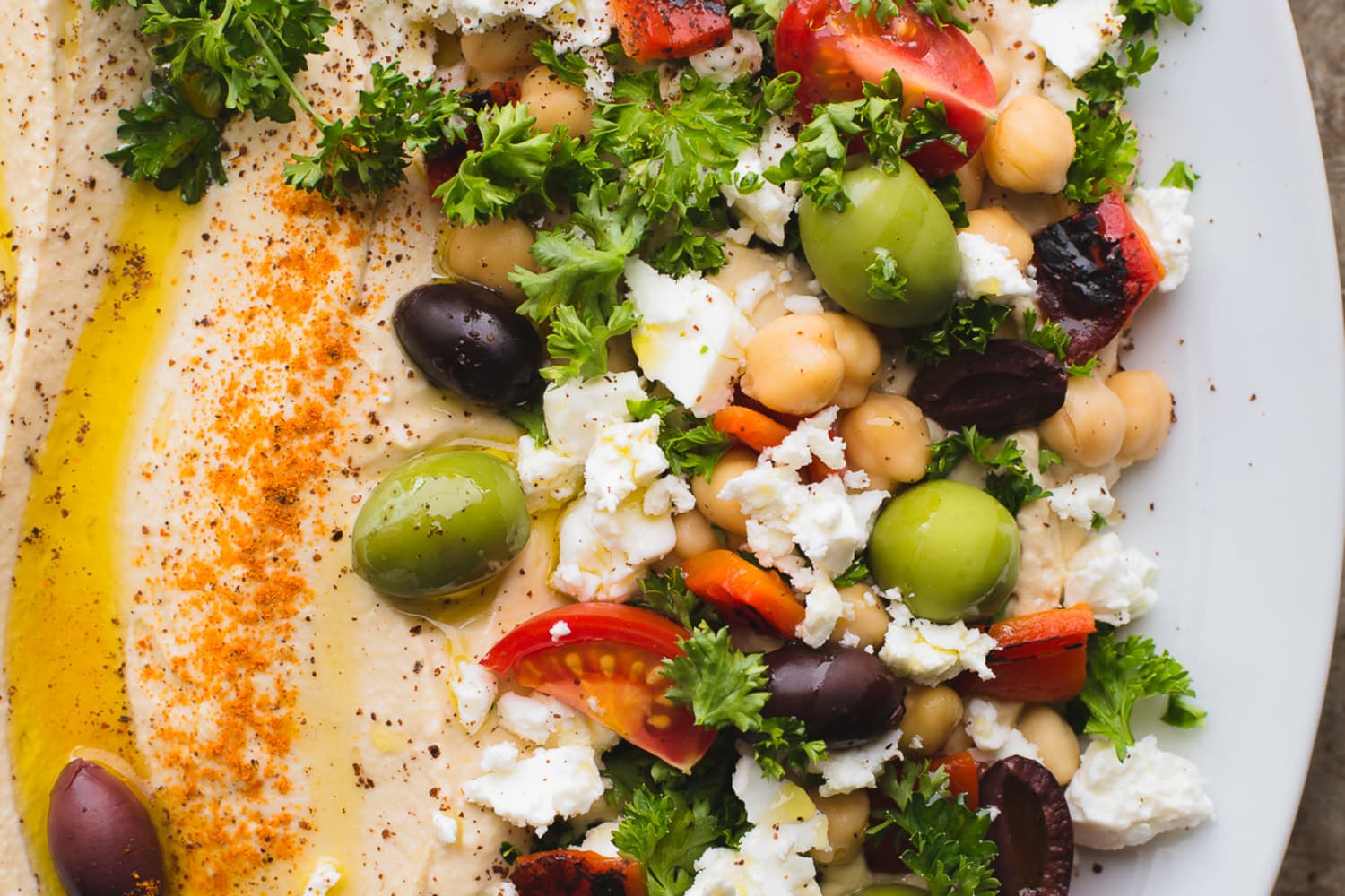 Loaded Hummus Recipe - Taste Love and Nourish | The Kitchn