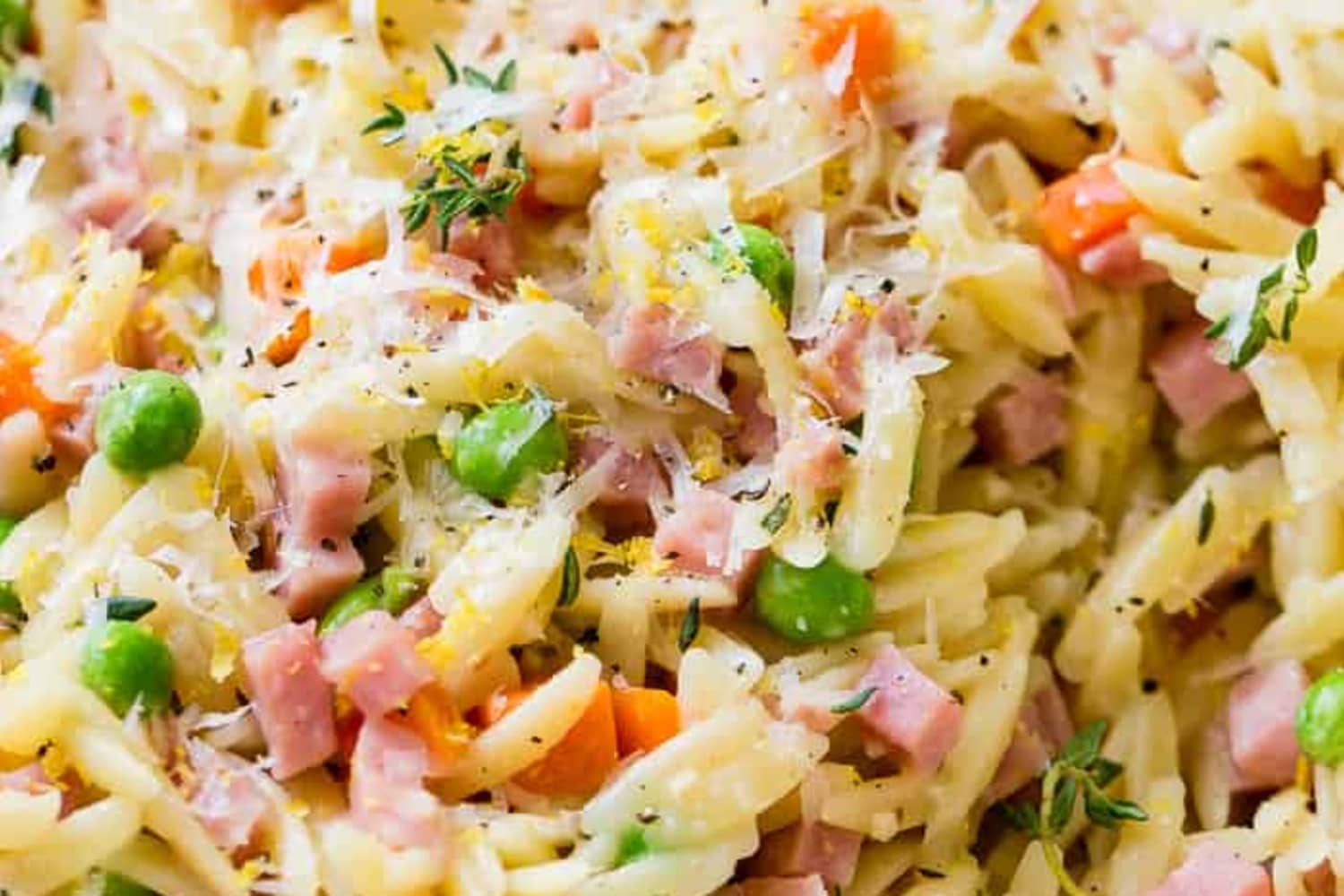Quick and Easy Ham Lemon Orzo - Oh Sweet Basil | The Kitchn