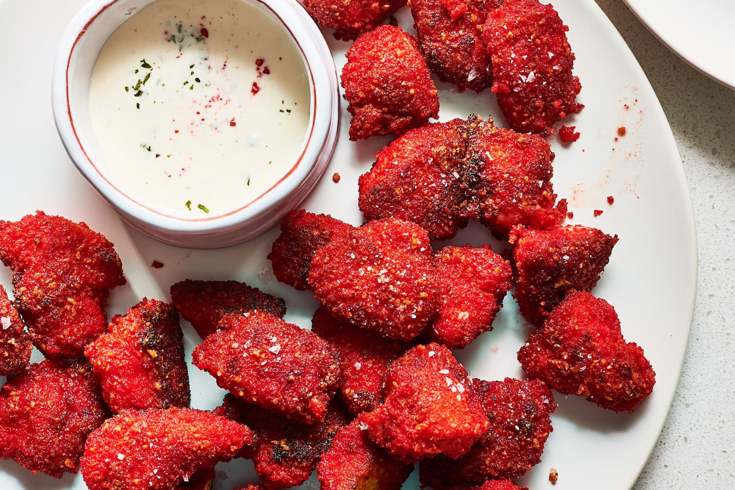 Hot Cheeto Fried Chicken Bites Recipe (Cheesy and Spicy) | The Kitchn