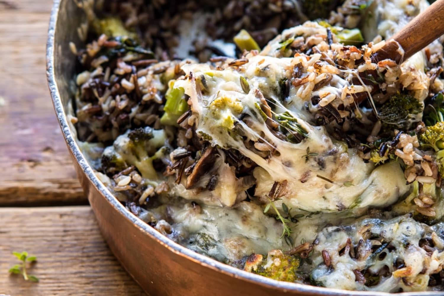 Broccoli Cheese Wild Rice Casserole - Half Baked Harvest | The Kitchn