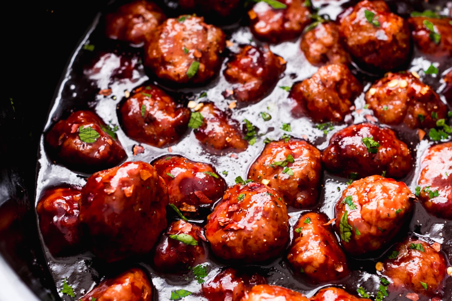 Slow Cooker Honey Chipotle Meatballs - Little Spice Jar | The Kitchn