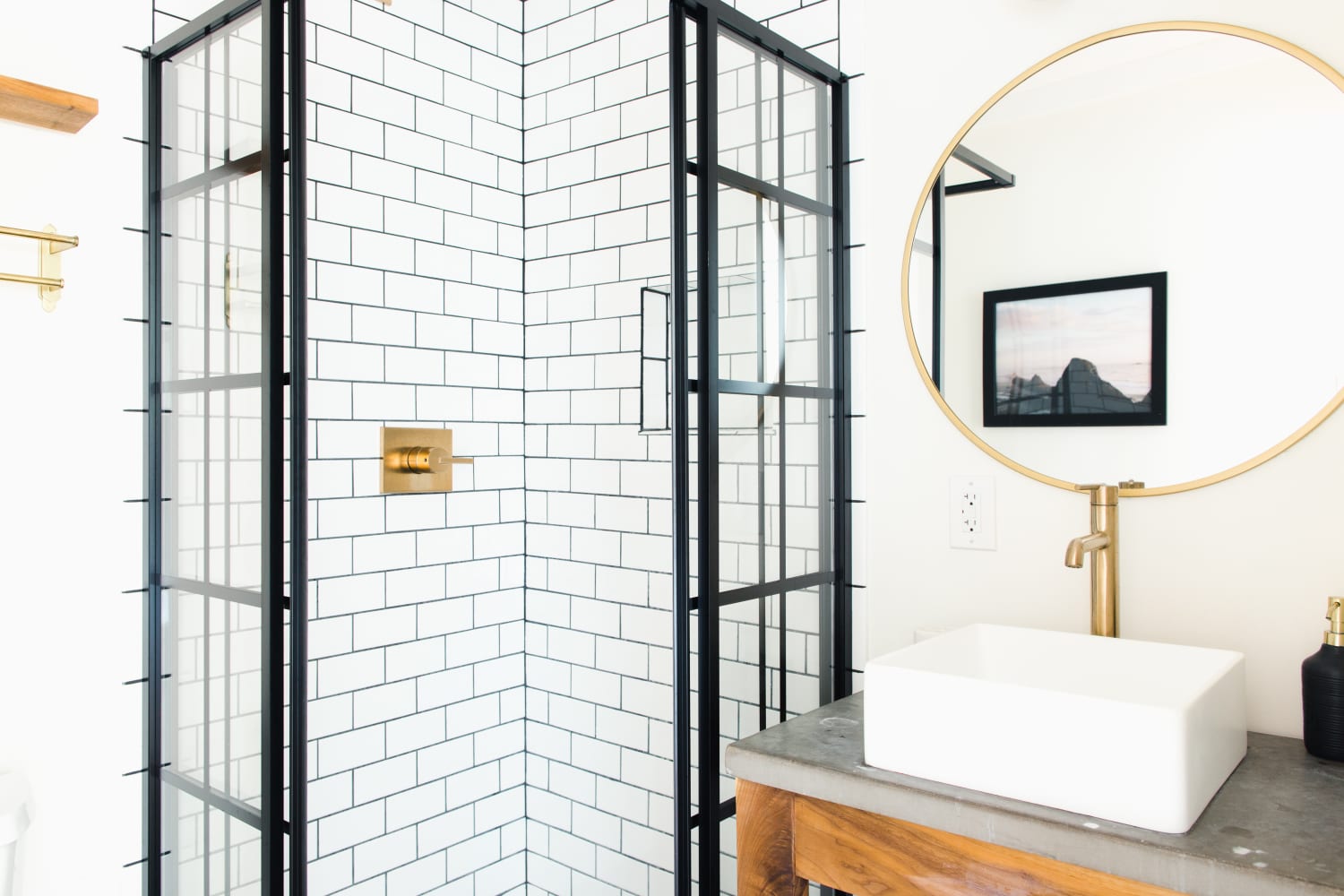 Bathroom Shower Doors - Black Steel Frame Enclosures | Apartment Therapy
