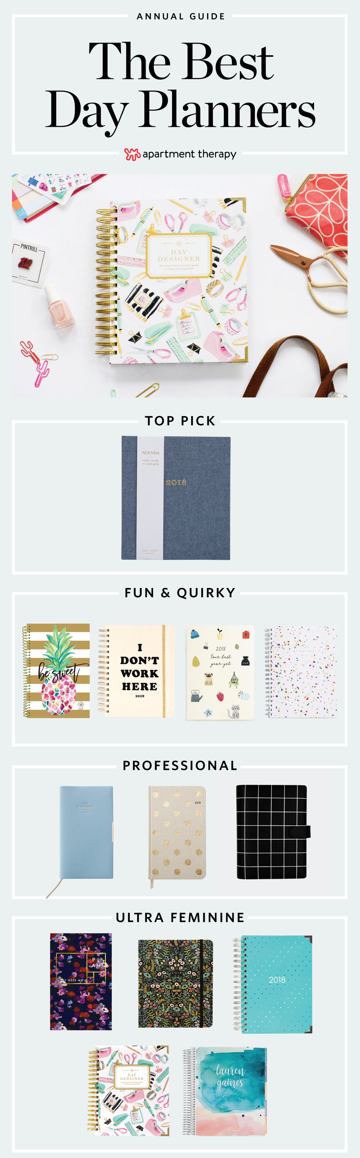 Best Day Planners 2018 Organizers Apartment Therapy
